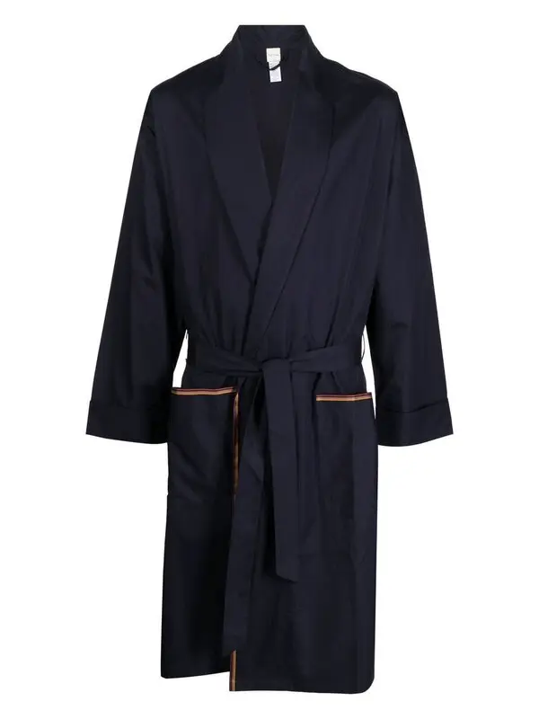 Paul Smith Tied-waist Wrap Robe - Blue