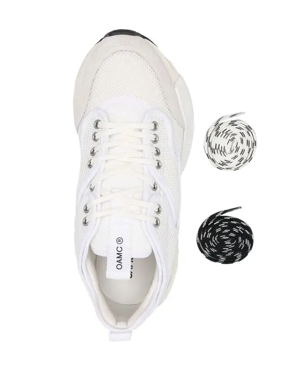 OAMC Aurora Panelled Low-top Sneakers - White