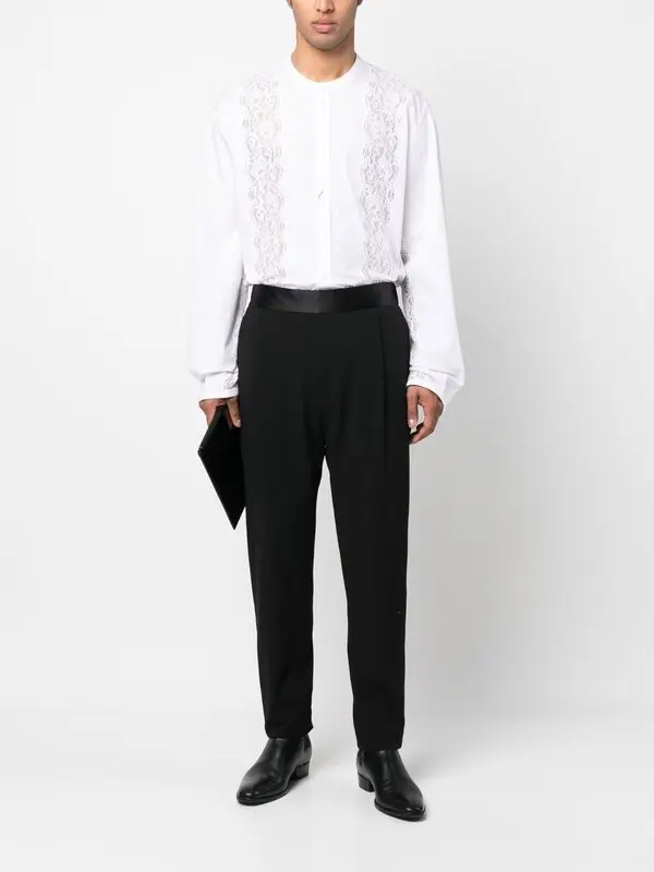Giorgio Armani Tapered-leg Trousers - Black