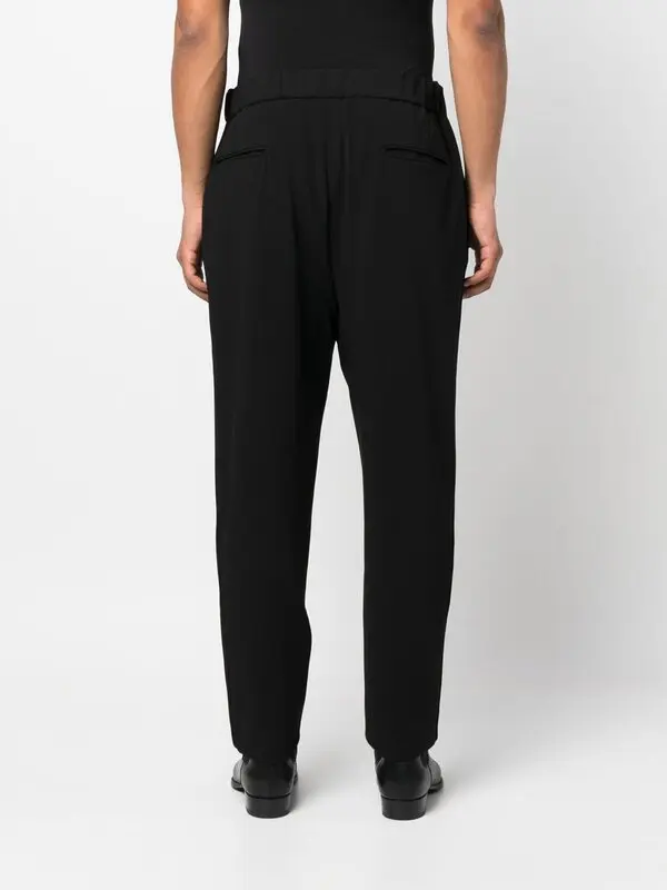 Giorgio Armani Tapered-leg Trousers - Black