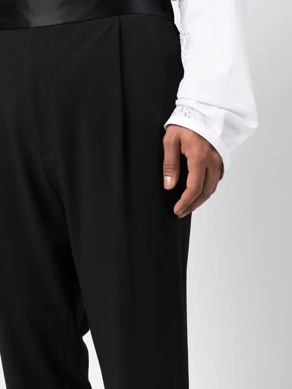 Giorgio Armani Tapered-leg Trousers - Black