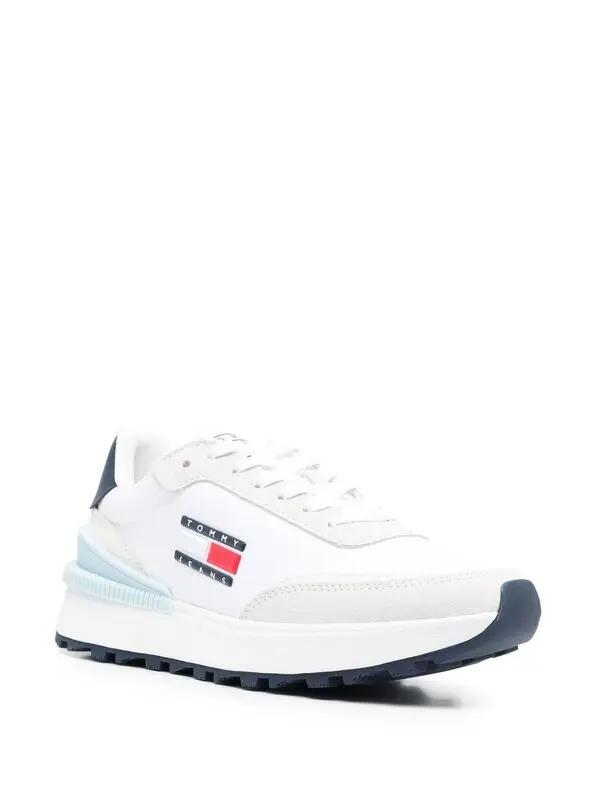 Tommy Hilfiger Logo-plaque Low-top Sneakers - White