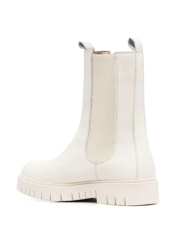 Tommy Hilfiger Leather Chelsea Boots - Neutrals