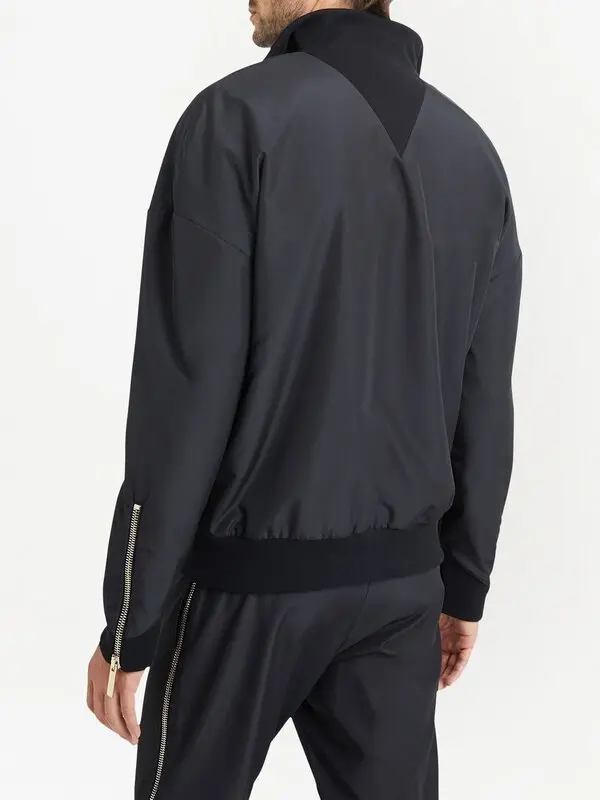 GIUSEPPE ZANOTTI Embroidered-logo Zip-up Bomber Jacket