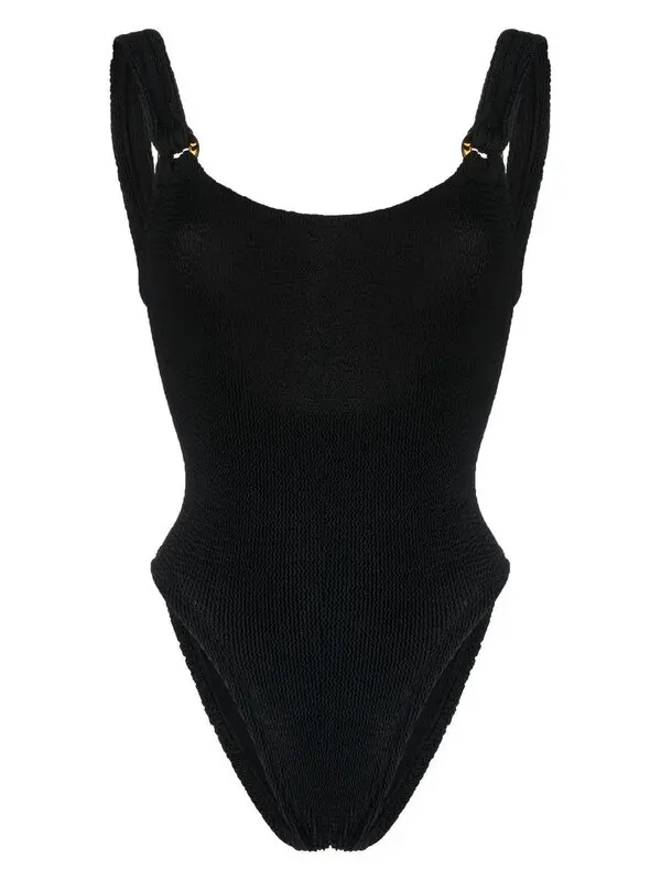 Hunza G Domino Scoop-neck Swimsuit - Black