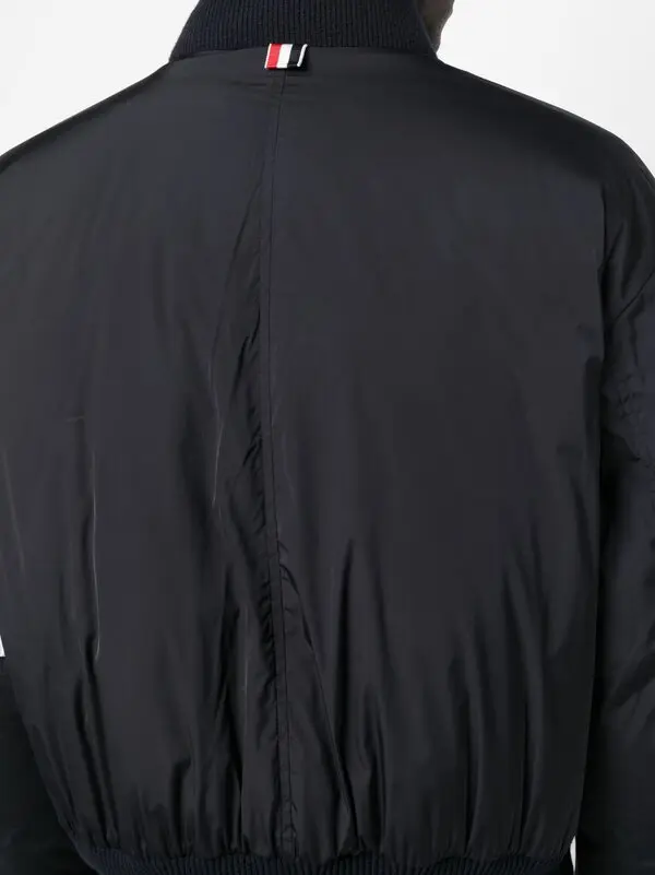 Thom Browne 4-bar Stripe Bomber Jacket - Blue