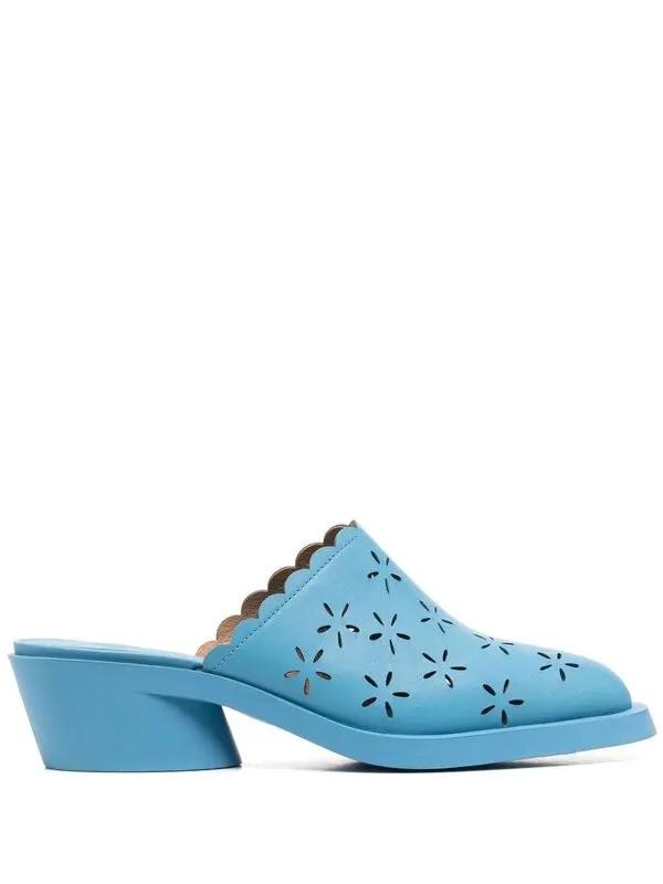 Camper Bonnie Floral Cut-out Mules