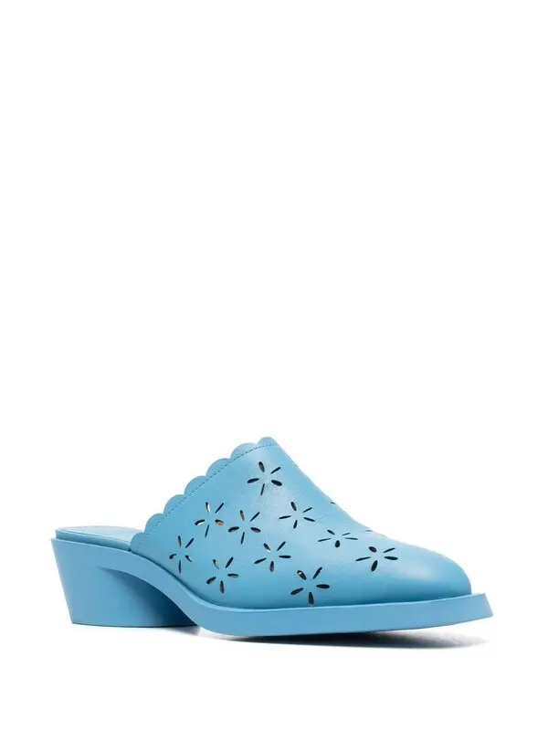Camper Bonnie Floral Cut-out Mules