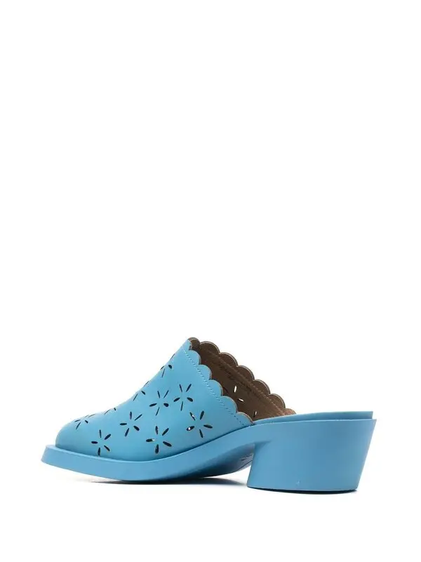 Camper Bonnie Floral Cut-out Mules