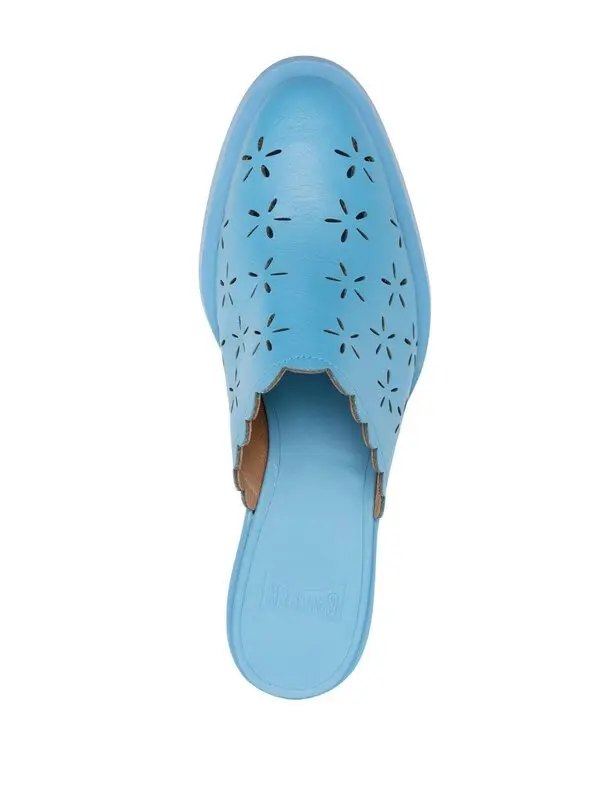 Camper Bonnie Floral Cut-out Mules