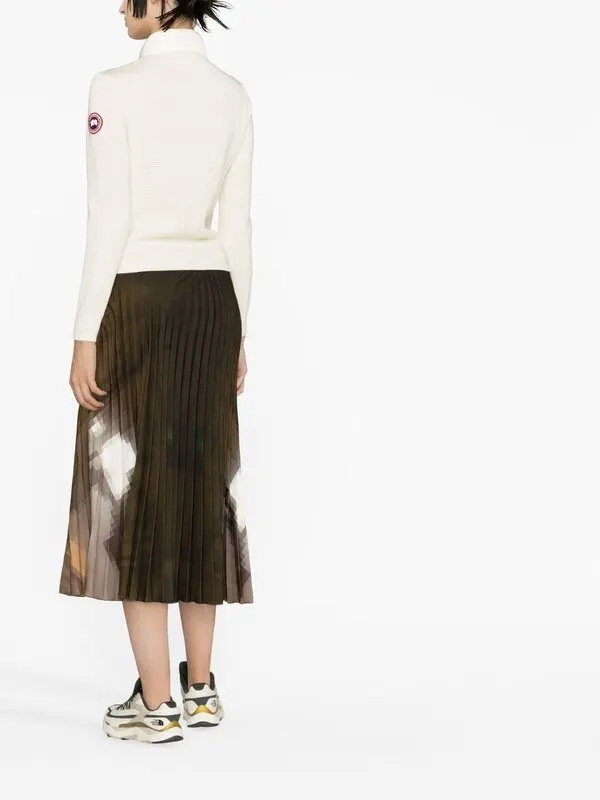Canada Goose Quilted Knit Jacket - White