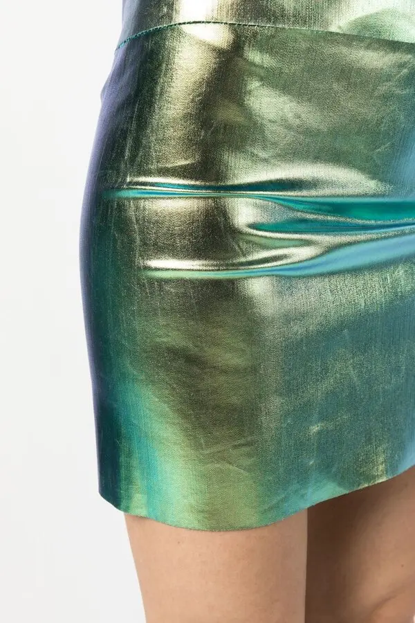 Rick Owens Metallic Mini Skirt