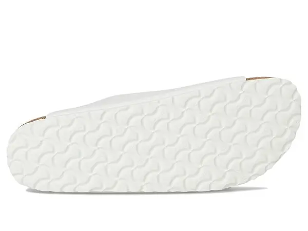 BIRKENSTOCK Arizona Soft Footbed Leather Sandals - Bone