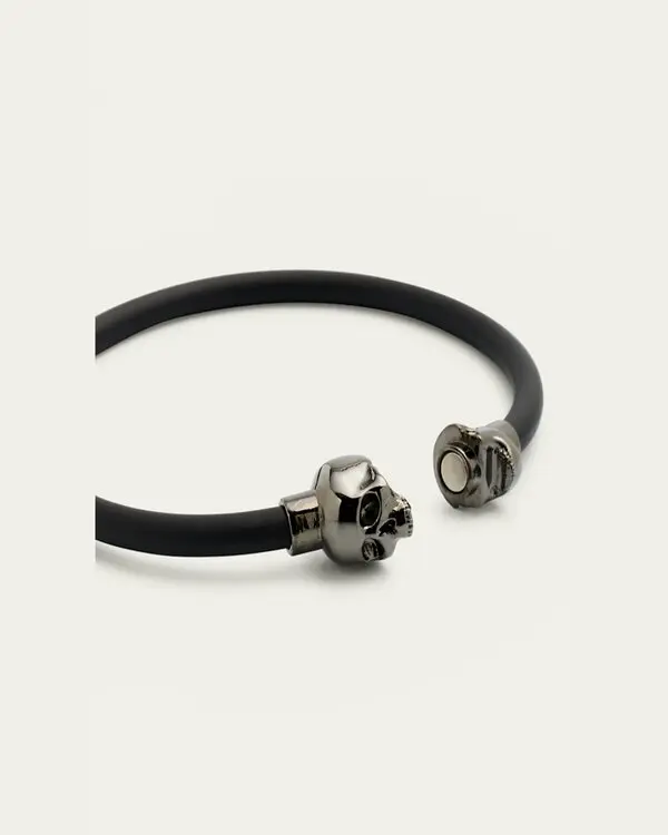 Alexander McQueen Rubber Cord Skull Bracelet