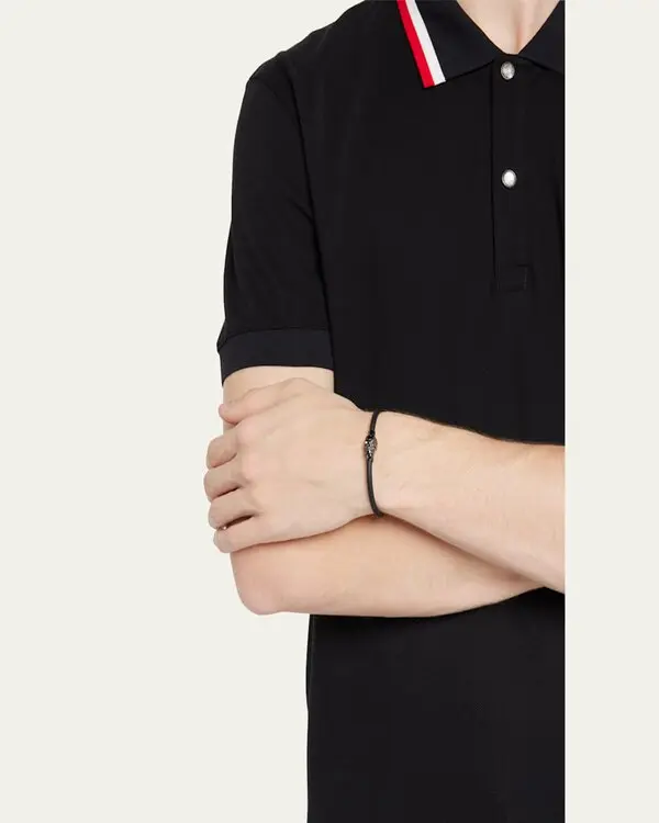 Alexander McQueen Rubber Cord Skull Bracelet