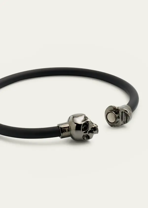 Alexander McQueen Rubber Cord Skull Bracelet