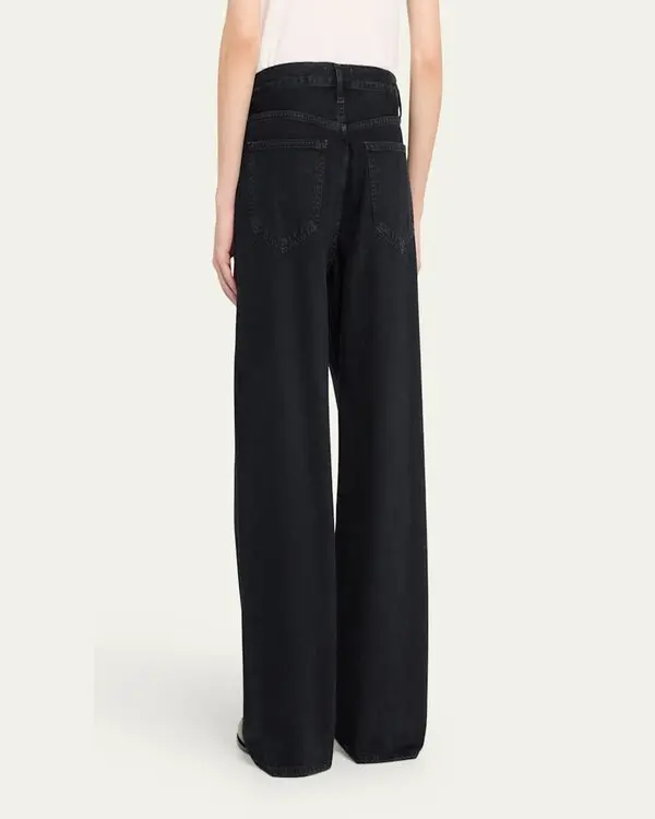 AGOLDE Low Slung Baggy Jeans - Black