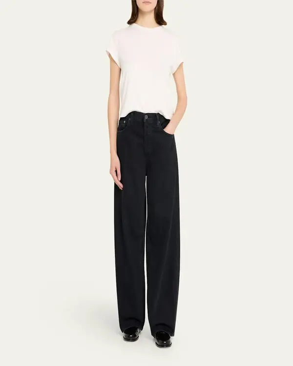 AGOLDE Low Slung Baggy Jeans - Black