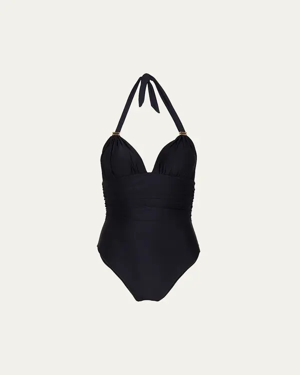 VIX PAULA HERMANNY Bia One-piece Swimsuit - Black