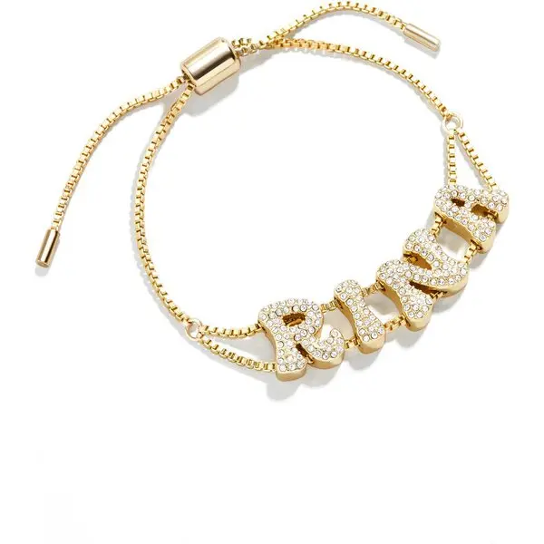 Baublebar Retro Custom Slider Bracelet - Gold