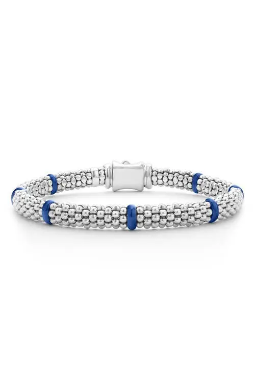 Lagos Caviar Ceramic Station Rope Bracelet - Marine