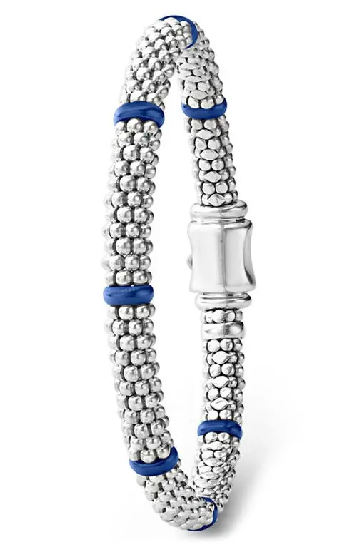 Lagos Caviar Ceramic Station Rope Bracelet