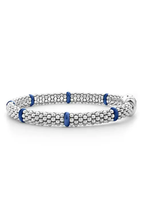 Lagos Caviar Ceramic Station Rope Bracelet