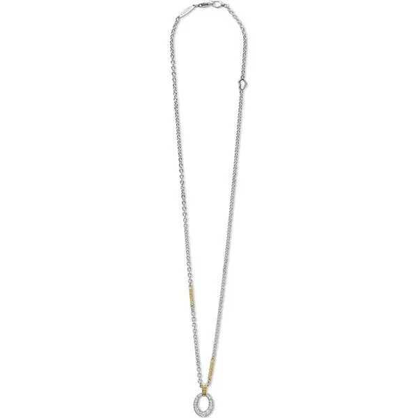 Lagos Caviar Luxe Diamond Pavé Pendant Necklace - Gold