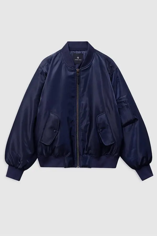 ANINE BING Leon Bomber Jacket - Midnight Blue