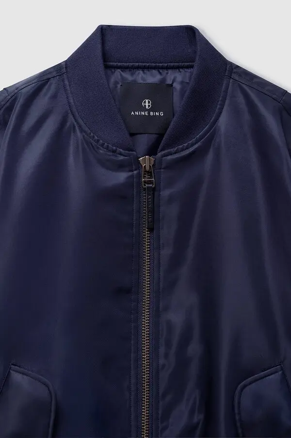 ANINE BING Leon Bomber Jacket - Midnight Blue