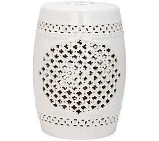 VALERIE PARR HILL Quatrefoil Garden Stool Valerie - One-color