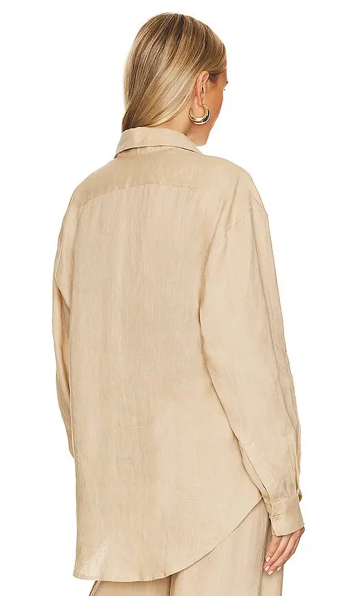 AEXAE Linen Woven Shirt - Beige
