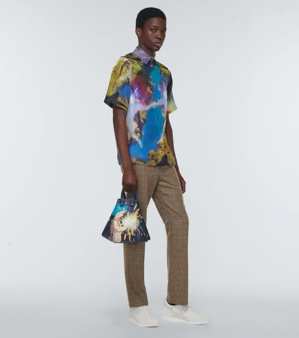 Loewe X Howl's Moving Castle Checked Wool Pants