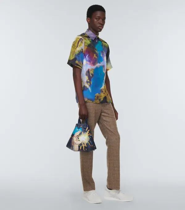 Loewe X Howl's Moving Castle Printed Silk-blend Shirt - Multicoloured