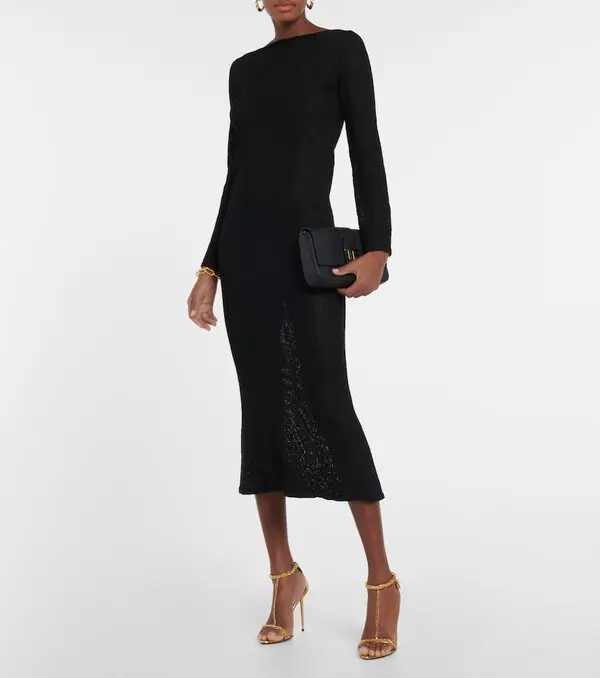 TOM FORD Open-back Embellished Maxi Dress