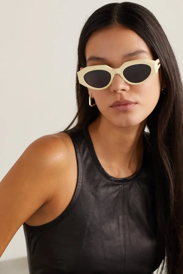 Bottega Veneta Round-frame Acetate Sunglasses
