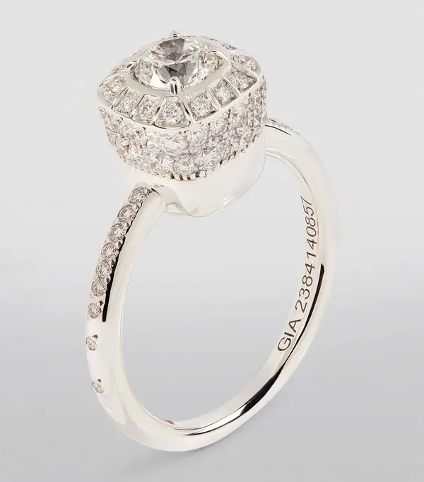 Pomellato Gold And Diamond Nudo Petit Ring - White