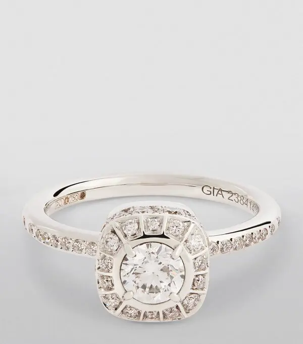 Pomellato Gold And Diamond Nudo Petit Ring - White