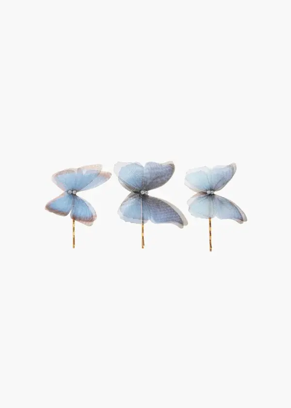 JENNIFER BEHR Allira Bobby Pin Set - Midnight