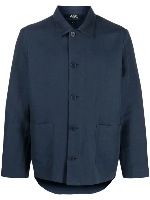 A.p.c. Button-up Jacket - Blue