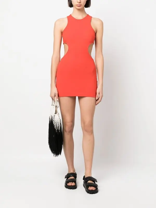 REINA OLGA Cut-out Mini Dress - Orange