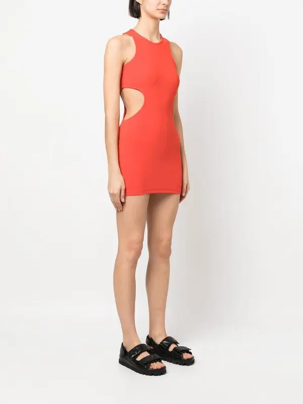 REINA OLGA Cut-out Mini Dress - Orange
