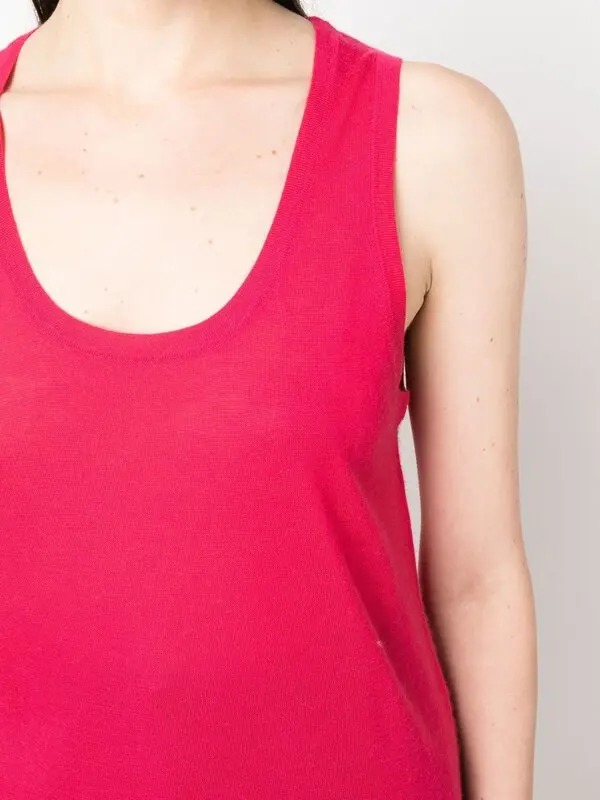 Frenckenberger Scoop Neck Tank - Pink
