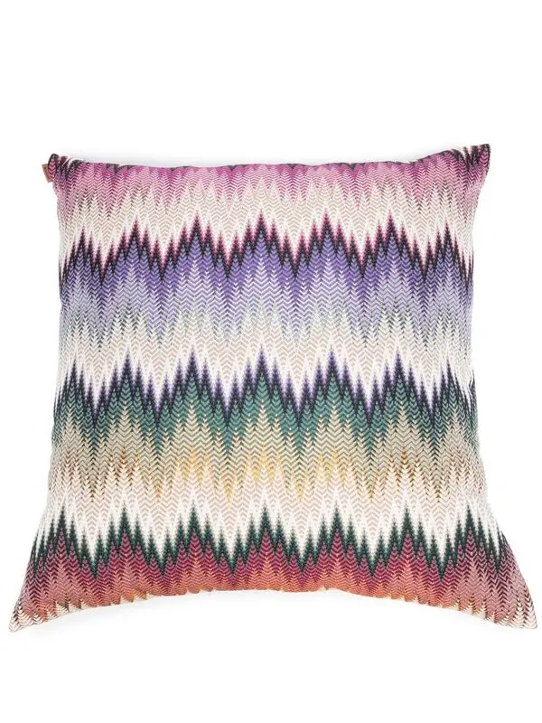 Missoni Zigzag-print Cushion - Green
