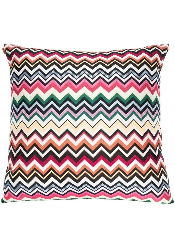 Missoni Zigzag-print Cushion - Black