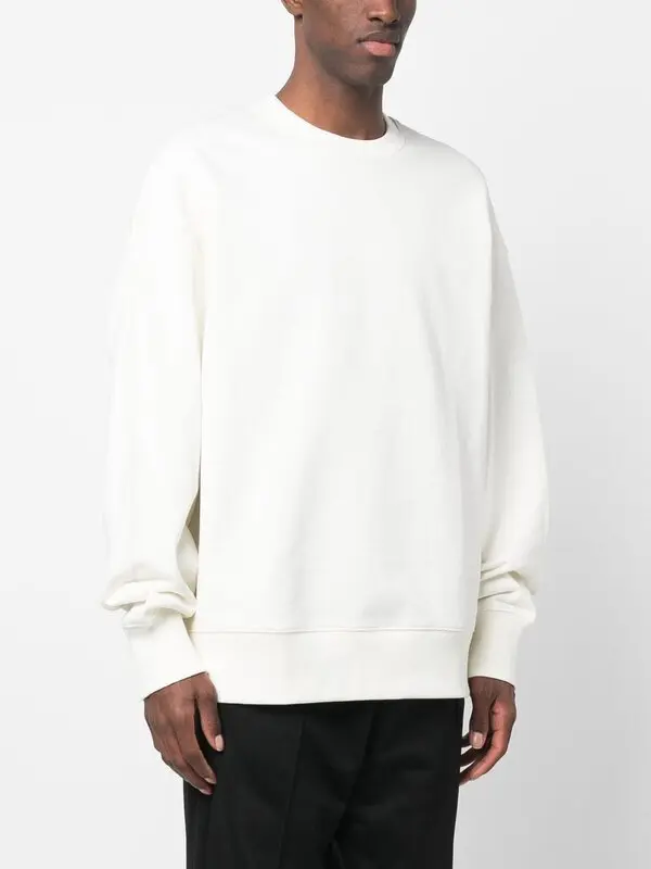 Y3 Long-sleeved Organic Cotton Sweatshirt - Neutrals