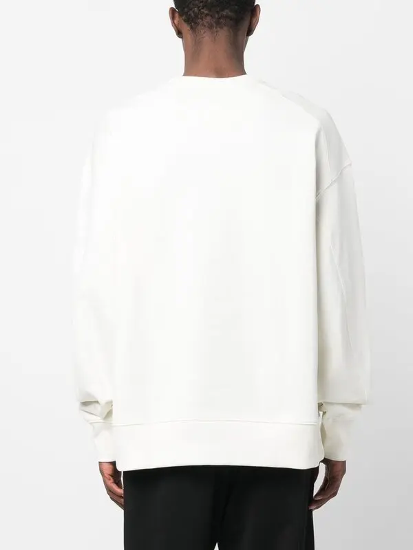 Y3 Long-sleeved Organic Cotton Sweatshirt - Neutrals