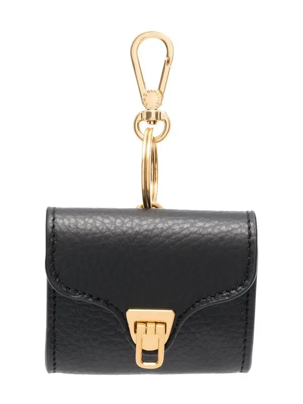 COCCINELLE Leather Keyrings Wallet - Black
