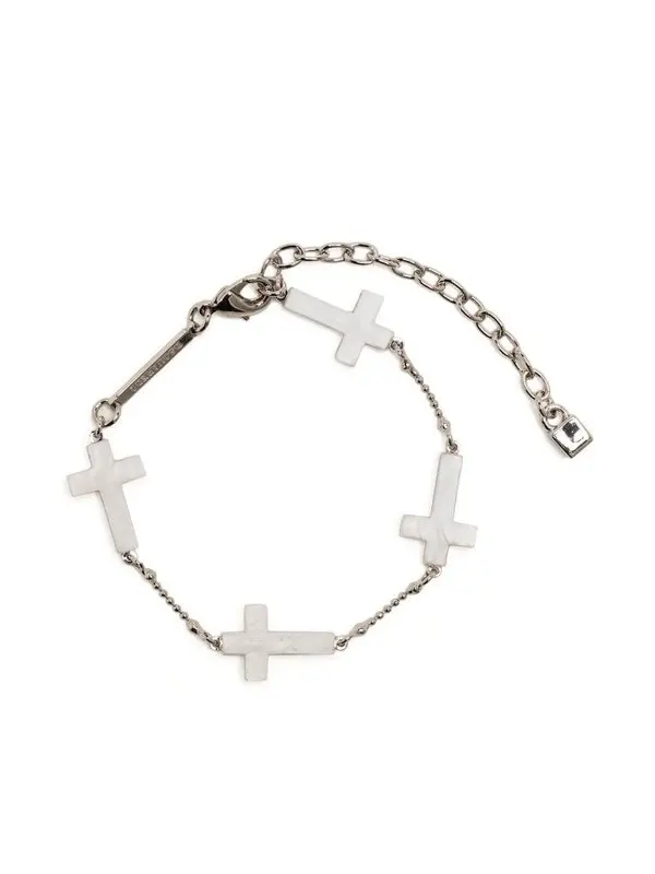Dsquared2 Tone Cross Charm Bracelet