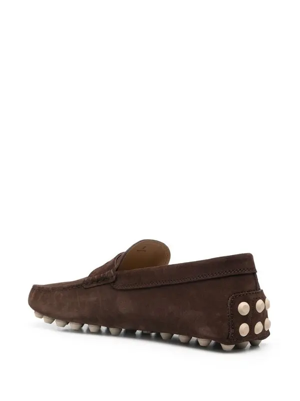 TOD'S Gommino Calf-suede Loafers - Brown